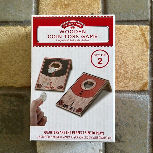Holiday Time | Games | Nwt Wooden Coin Toss Game | Poshmark